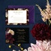 Dark Floral Wedding Invitation Purple Moody Invitation Black Botanical ...