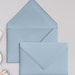 Dusty Blue Matte Envelopes A7.5 Blue Envelopes Light Blue Envelopes ...