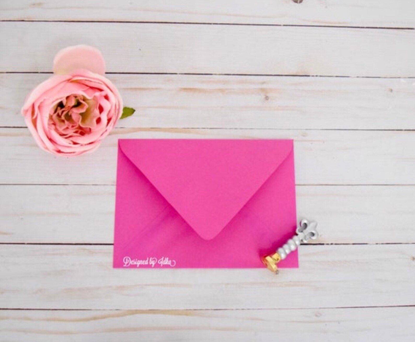 Fuchsia Matte Envelopes A7 Fuchsia Envelopes Hot Pink Euro | Etsy