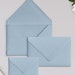 Dusty Blue Matte Envelopes A7.5 Blue Envelopes Light Blue Envelopes ...