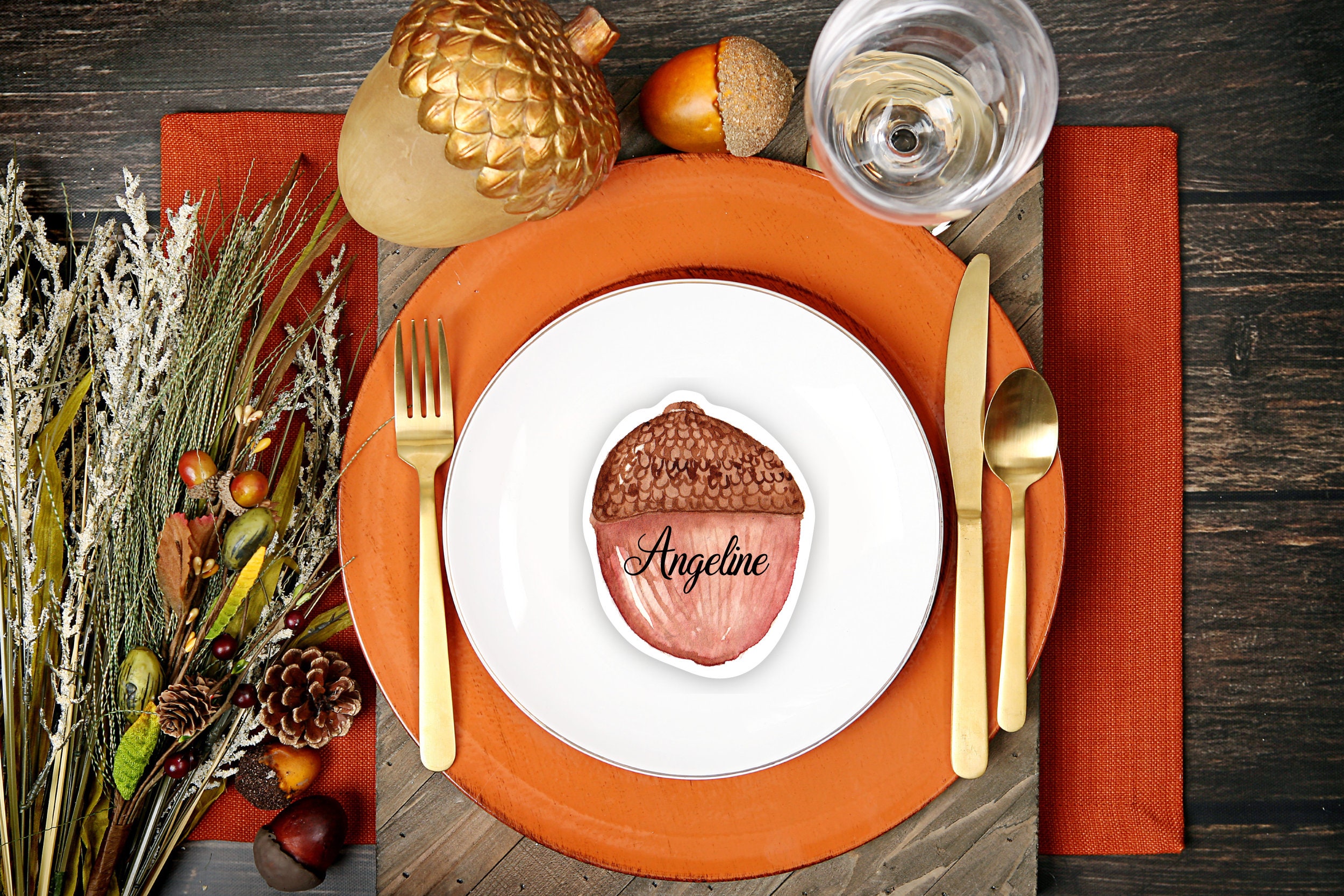 Maple Leaf Place Cards Thanksgiving Place Cards Fall - Etsy