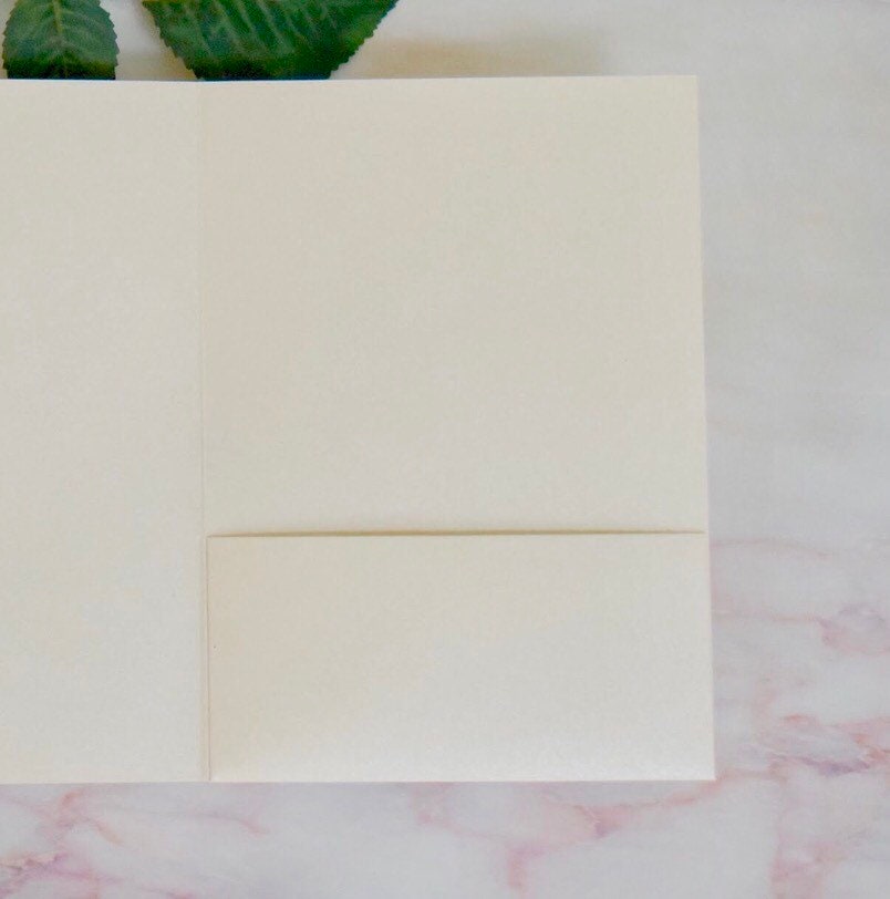 Wedding Pocket Envelopes Shimmer Tri-fold Envelope Pocket - Etsy