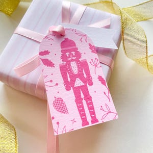 Pink Christmas Gift Tags and Sticker Bundle | Christmas Gift Wrapping ...