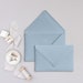 Dusty Blue Matte Envelopes A7.5 Blue Envelopes Light Blue Envelopes ...