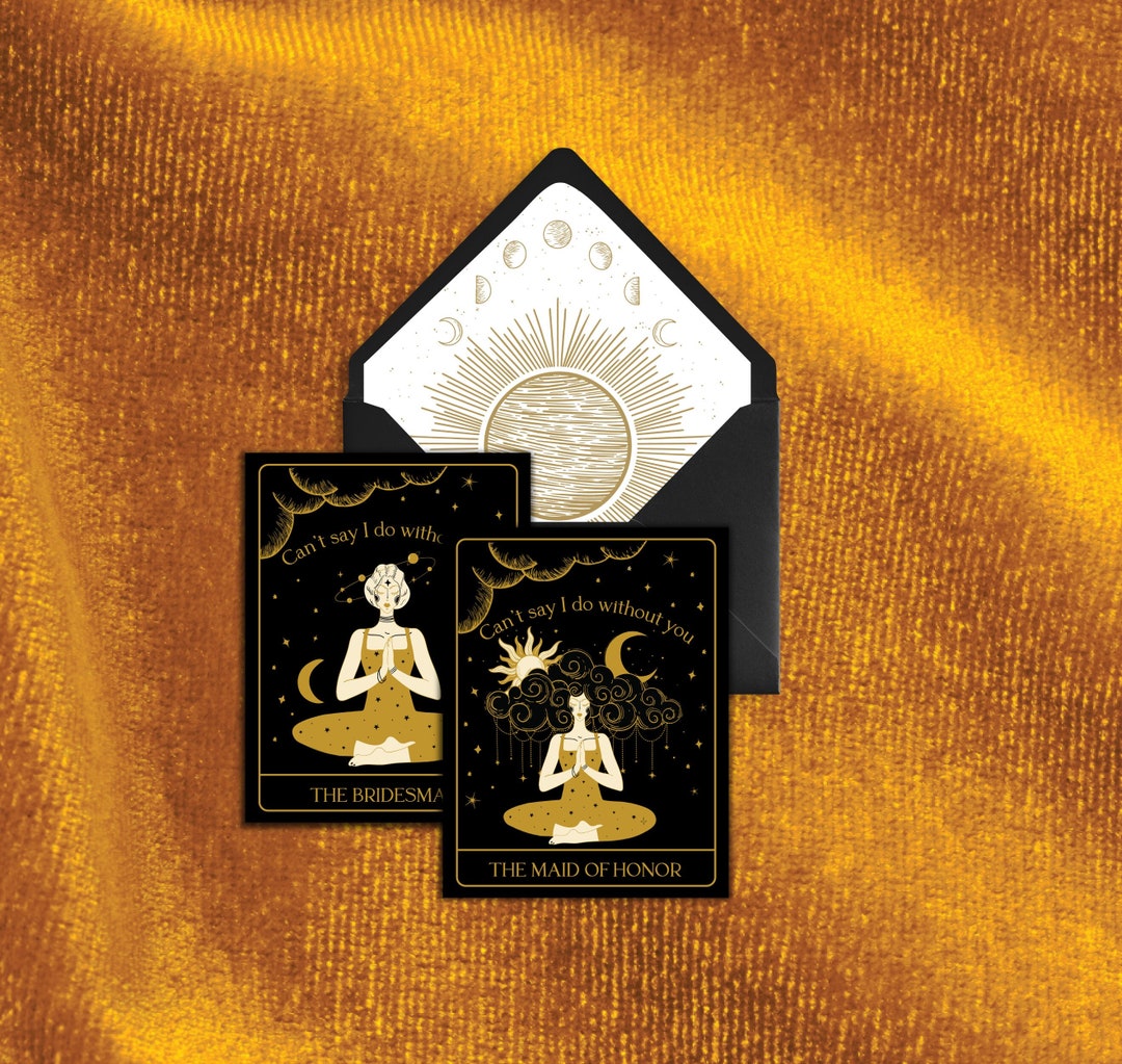 Bridesmaid Proposal Tarot Card| Maid of Honor Proposal Card| Will You ...