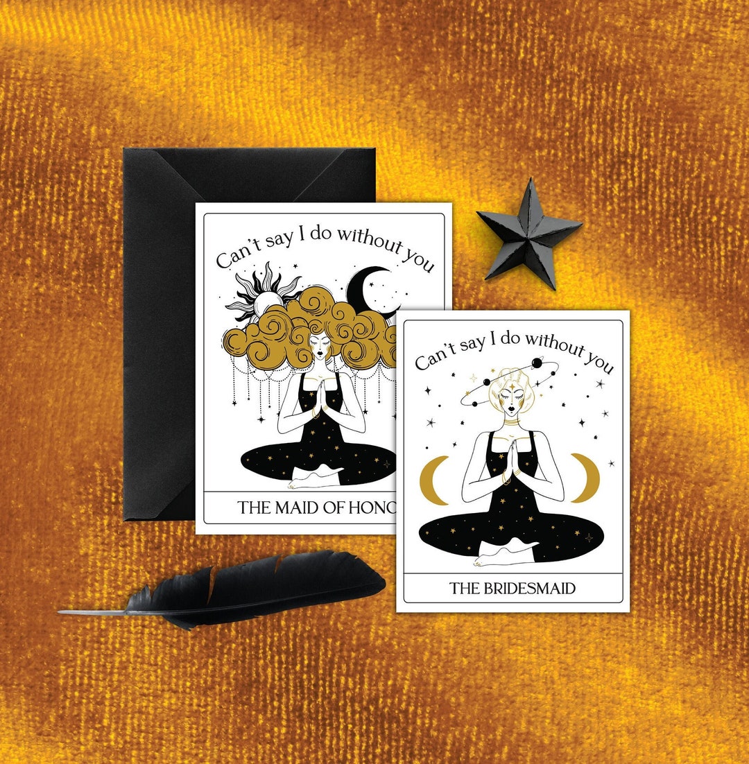Bridesmaid Proposal Tarot Card| Maid of Honor Proposal Card| Will You ...