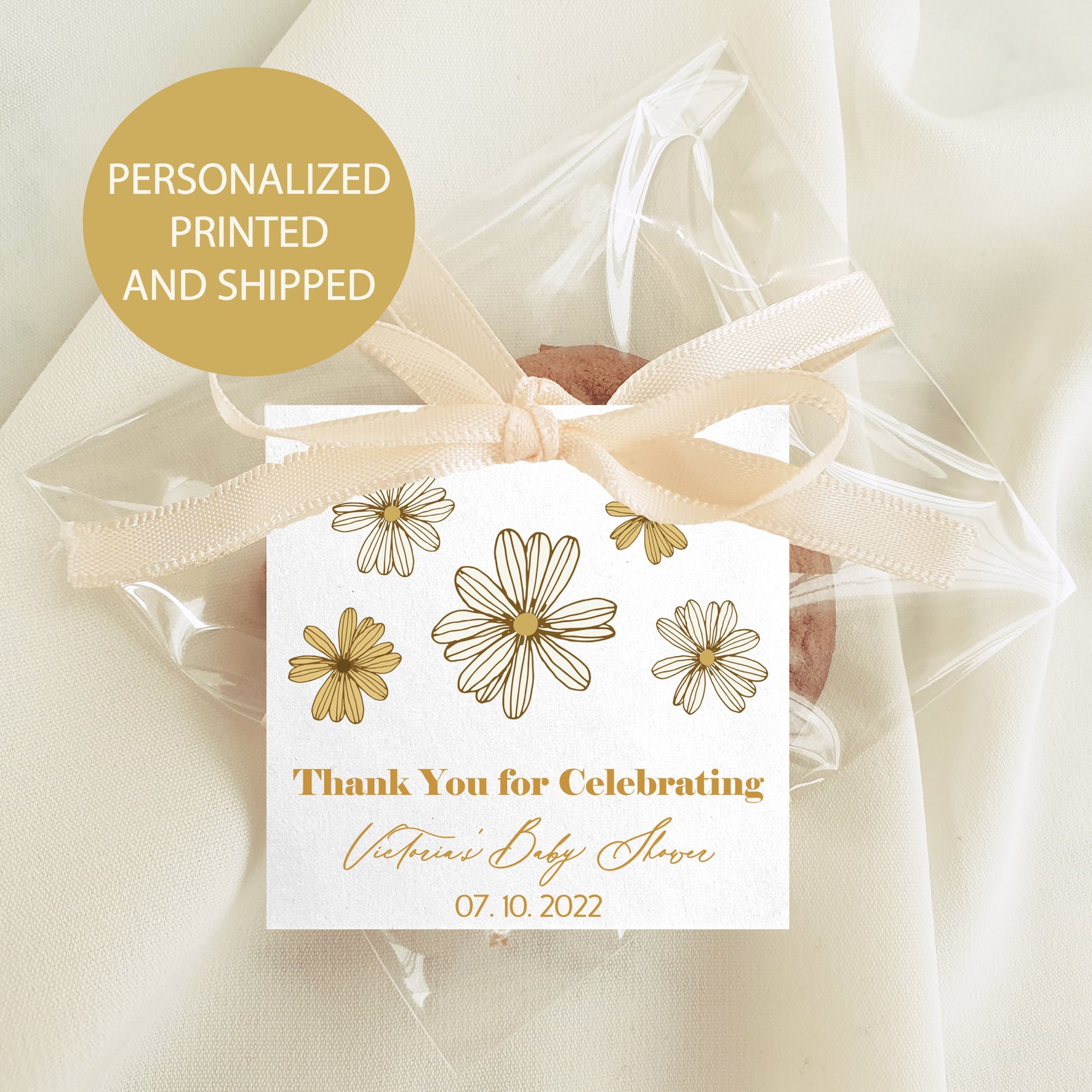 Daisy Baby Shower Favor Tags A Little Daisy Baby Shower Tags - Etsy