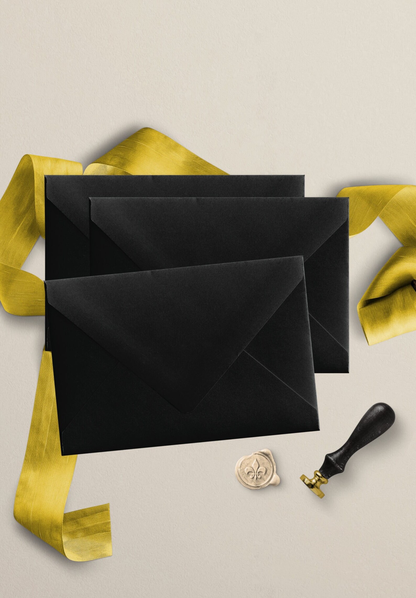 Black A7.5 Envelopes Matte Black Wedding Envelopes Ebony - Etsy