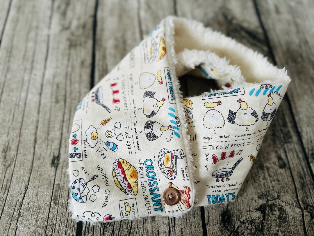 Handmade Cartoon Tale Print Fleece Scarf Neck Warmer, Personalised Gift ...