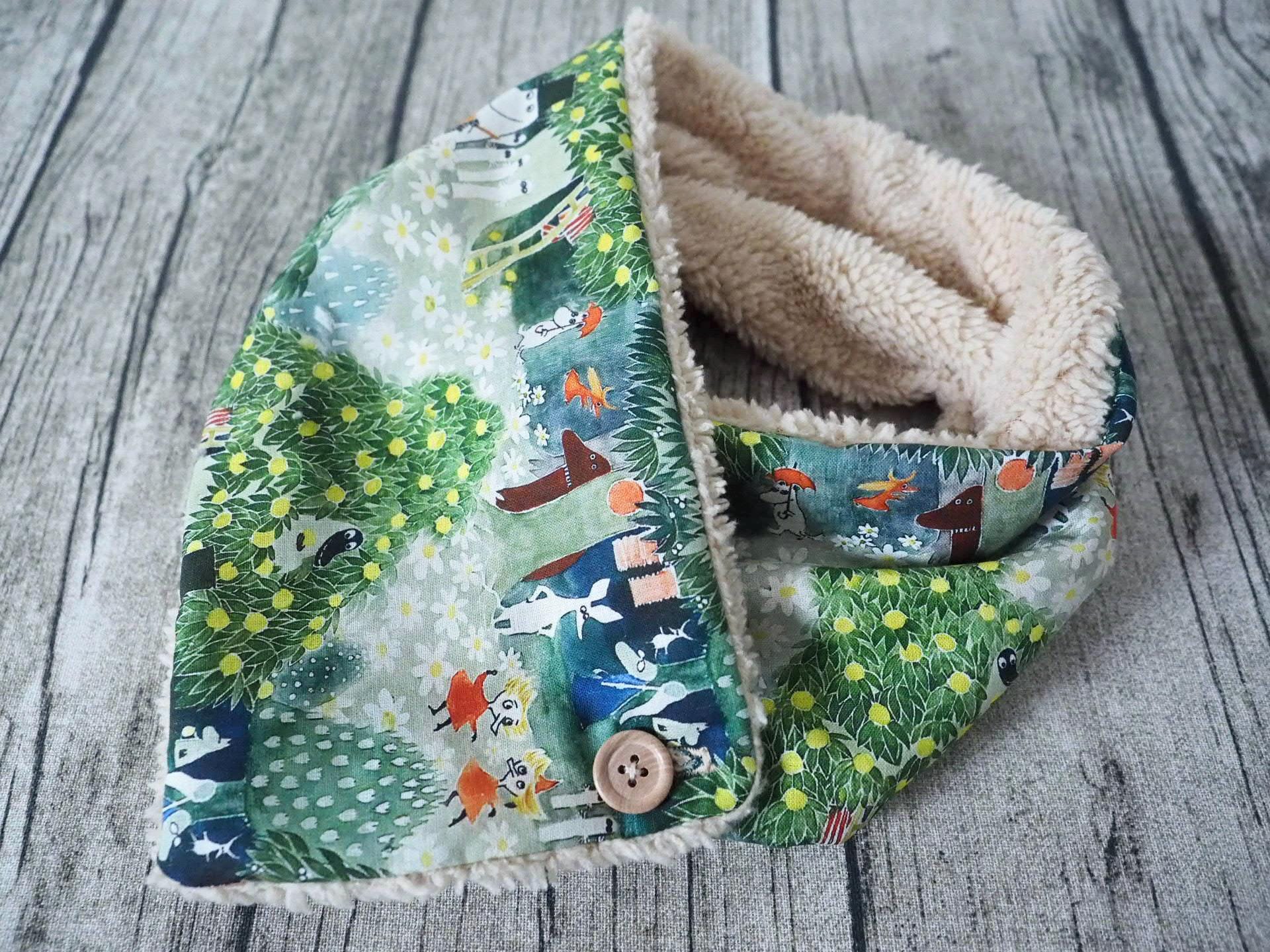 Handmade Cartoon Tale Print Fleece Scarf Neck Warmer, Personalised Gift ...