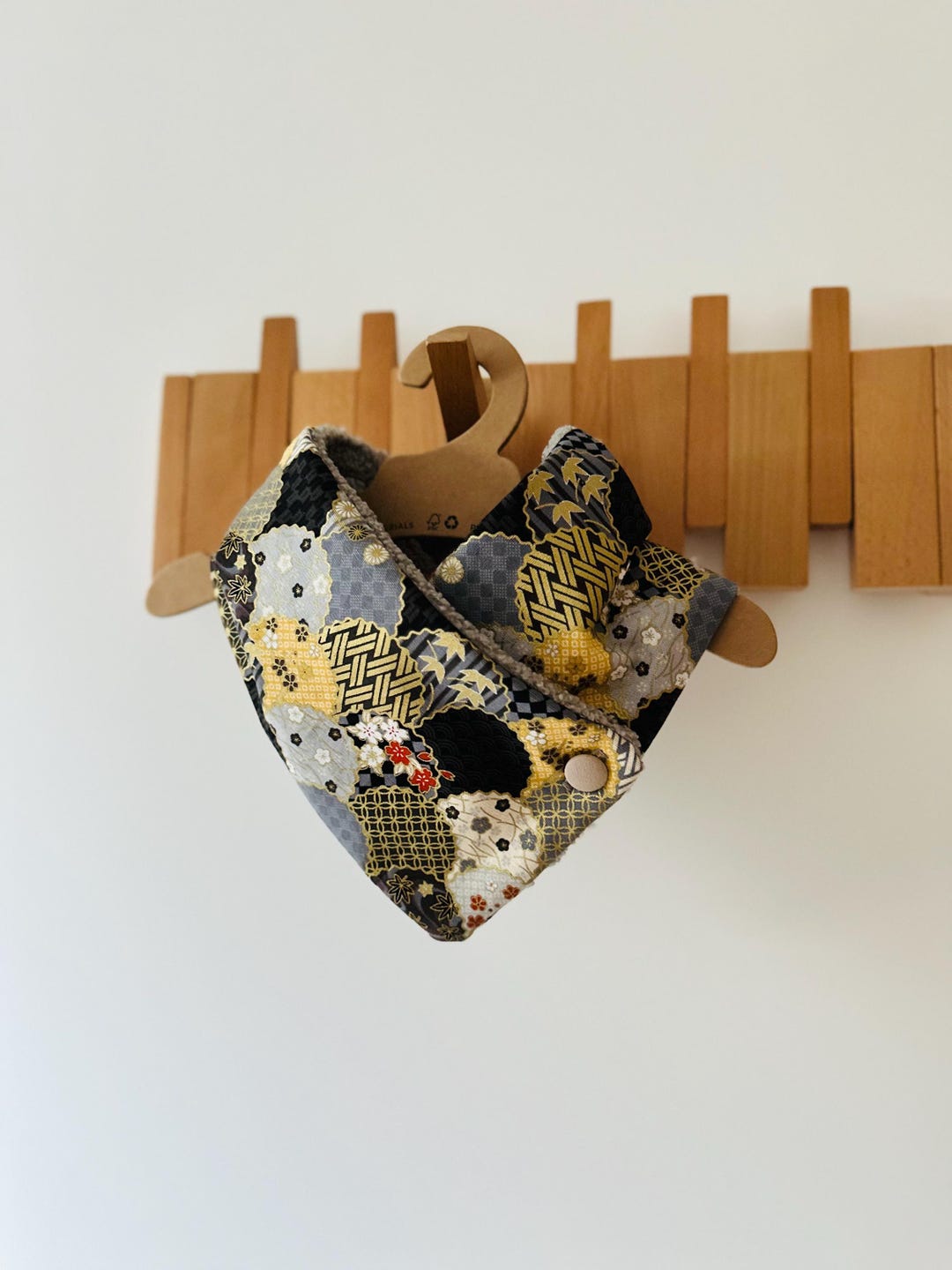 Handmade Japanese Mountain Print Fleece Scarf Neck Warmer, Personalised ...