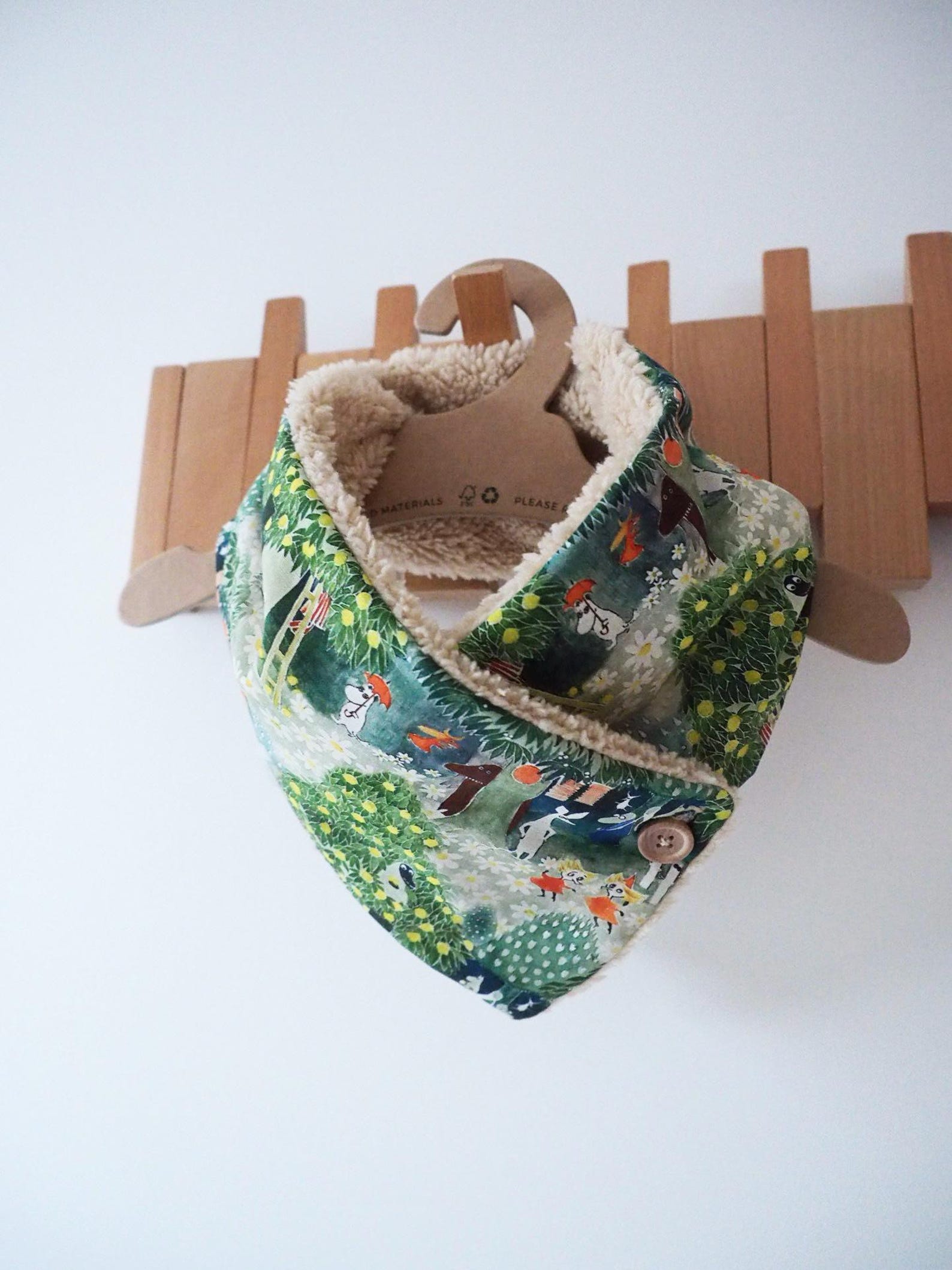 Handmade Cartoon Tale Print Fleece Scarf Neck Warmer, Personalised Gift ...