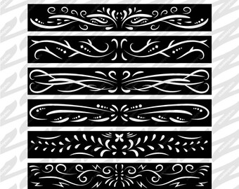 Decorative line svg | Etsy