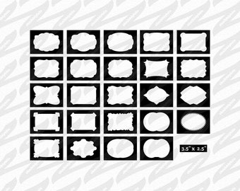 Oval frame svg | Etsy