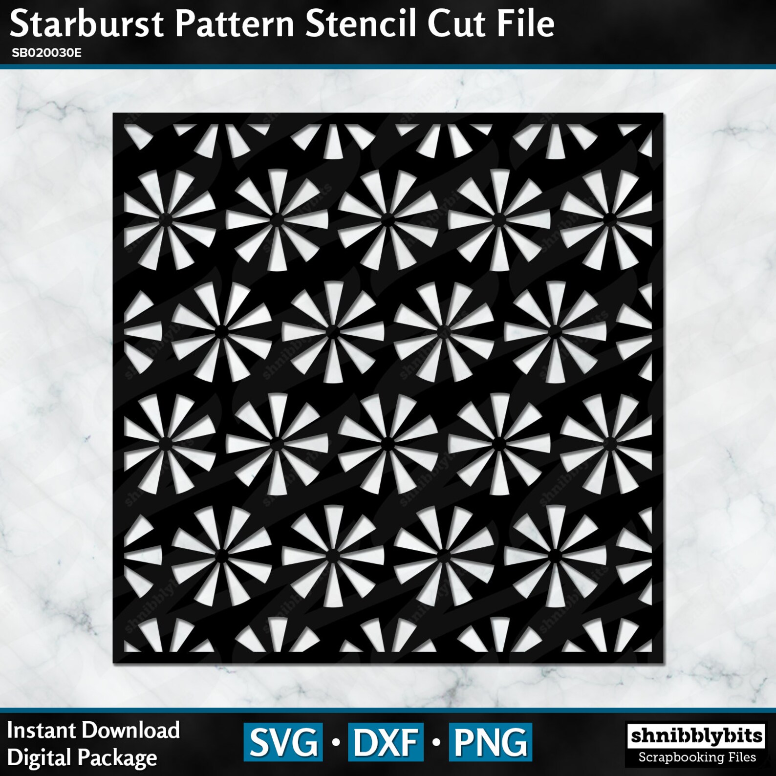 Starburst Pattern Stencil Cut File Digital download cut file | Etsy