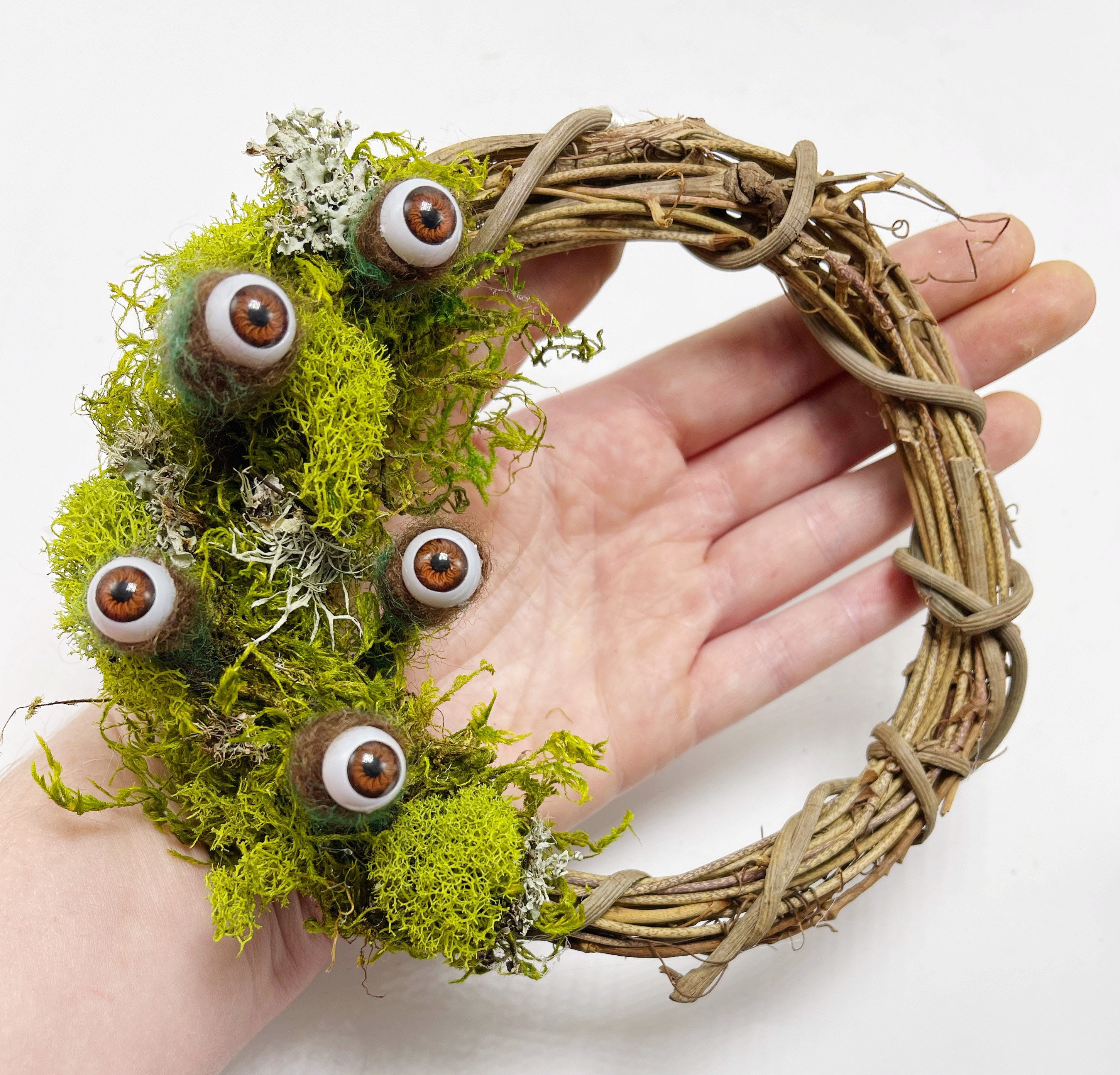 Small 6 Eye Lichen Wreath Labyrinth Movie Gift Idea Creepy | Etsy