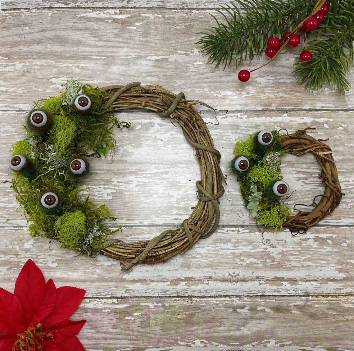 Small 6 Eye Lichen Wreath Labyrinth Movie Gift Idea Creepy | Etsy