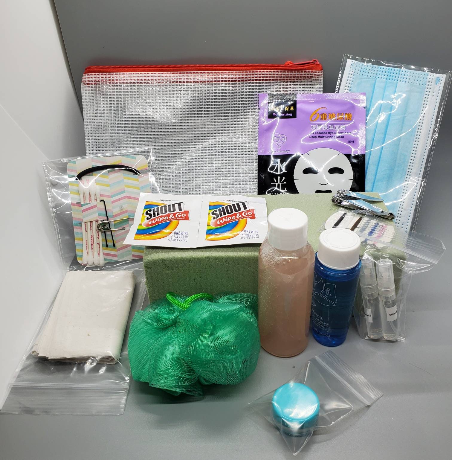 Travel Kit in Clear A5 Waterproof Mesh Bag - Etsy