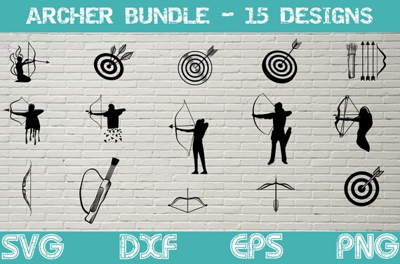 SVG ARCHER BUNDLE Svg Silhouette Cut Files Svg Bundle | Etsy