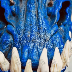 Huge Life Size Blue Dragon Trophy Bust Dungeons and Dragons E5 Wall ...