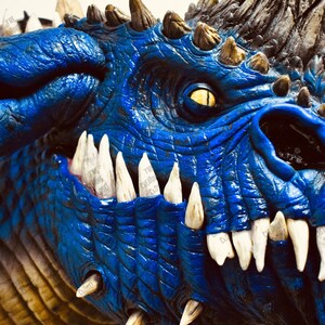 Huge Life Size Blue Dragon Trophy Bust Dungeons and Dragons - Etsy