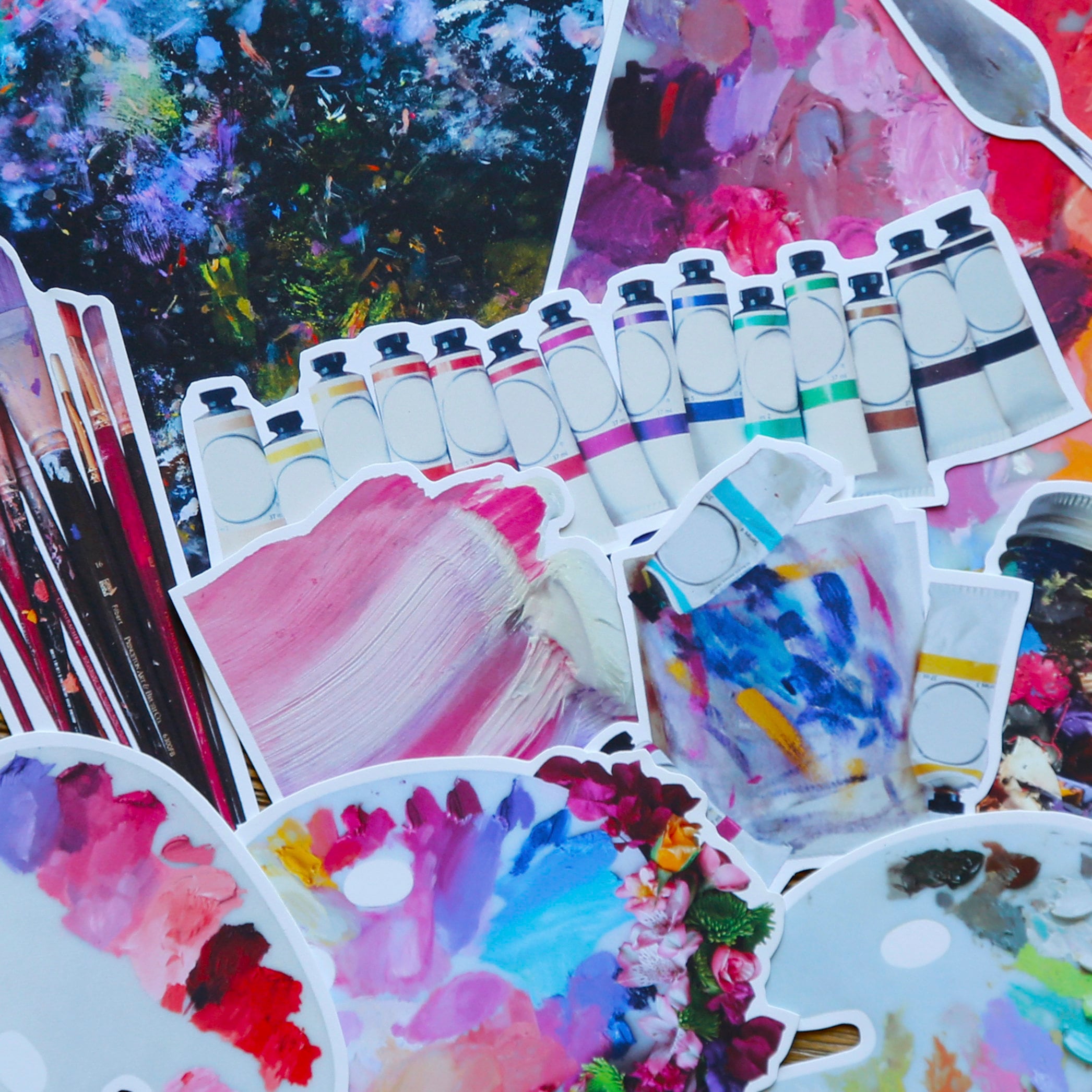 Art Themed Stickers Art Studio Sticker Pack Painters | Etsy