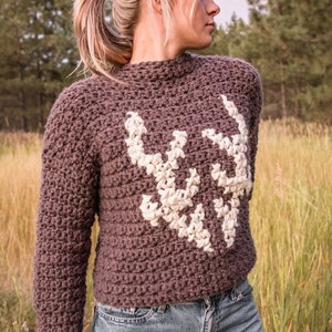 Deer Park Pullover | Crochet Pattern | PDF Download | Antler Sweater ...