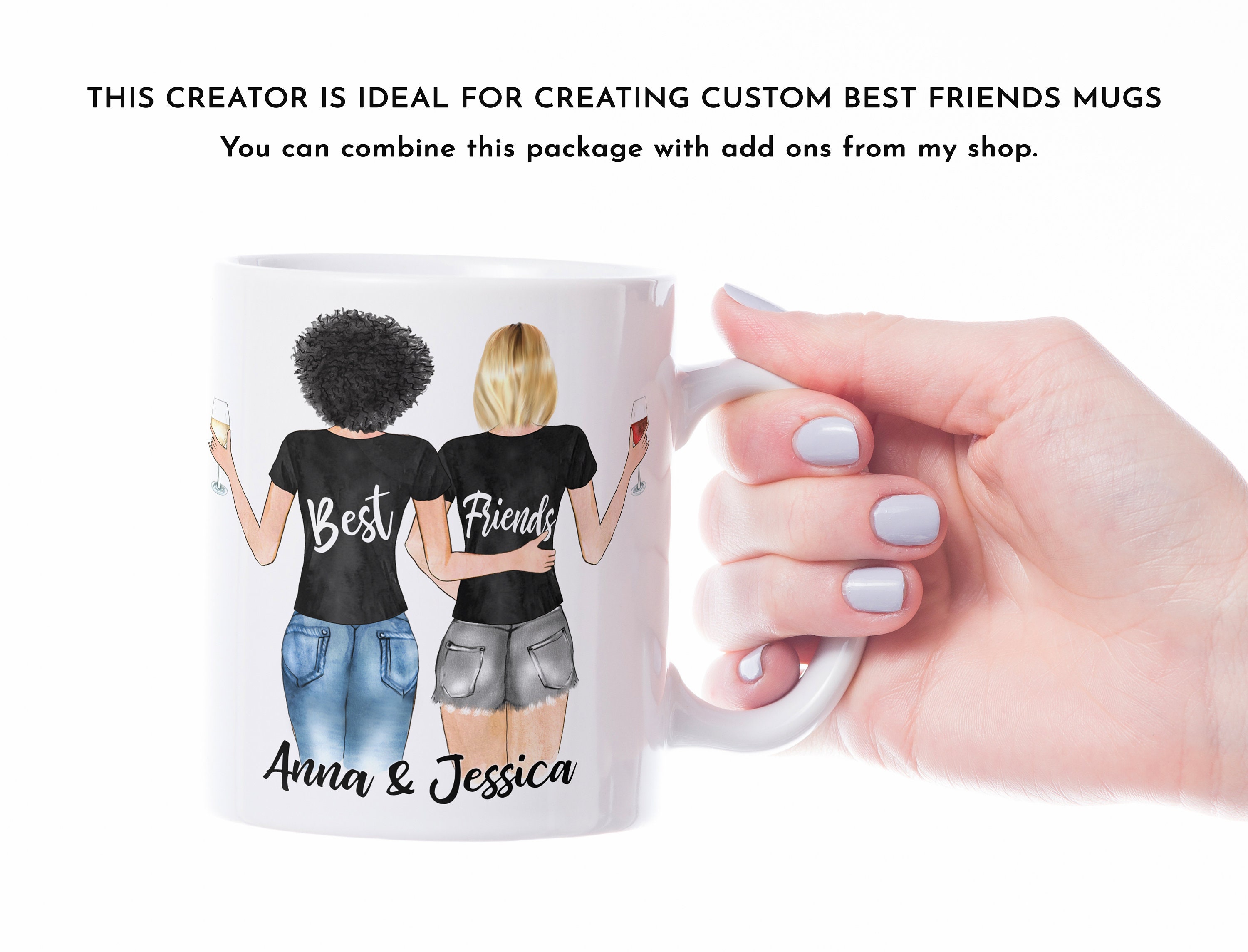 Best Friends CREATOR Clipart Best Friends Jackets BFF Clipart - Etsy