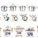 Kitchen Utilities Clipart, Kitchen Utilities in PNG Format, Watercolor ...