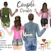 COUPLE CREATOR Couple Clipart Custom Male and Female Best Friends ...