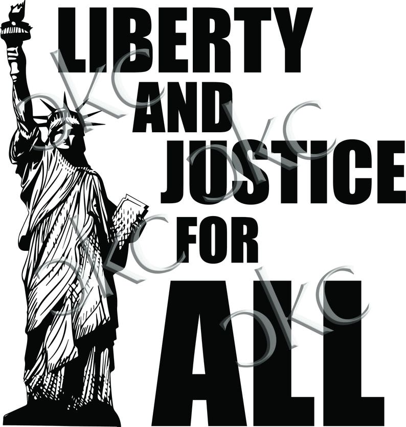 Liberty & Justice SVG PNG JPG - Etsy