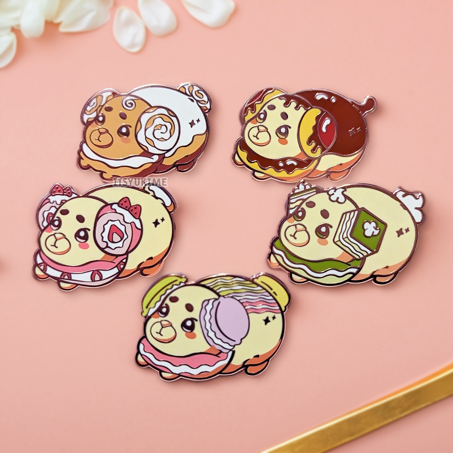 Fidough Bakery speciality Set Enamel Pins - Etsy