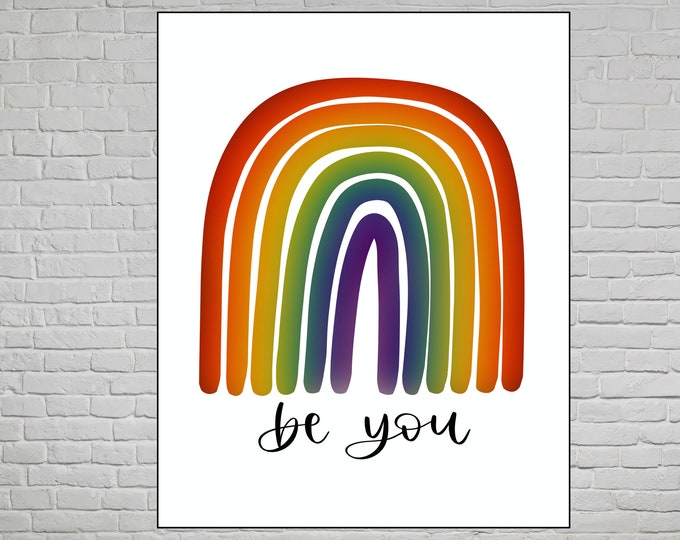 Be You | Classroom Poster | 16x20 High Res | Printable | Digital ...