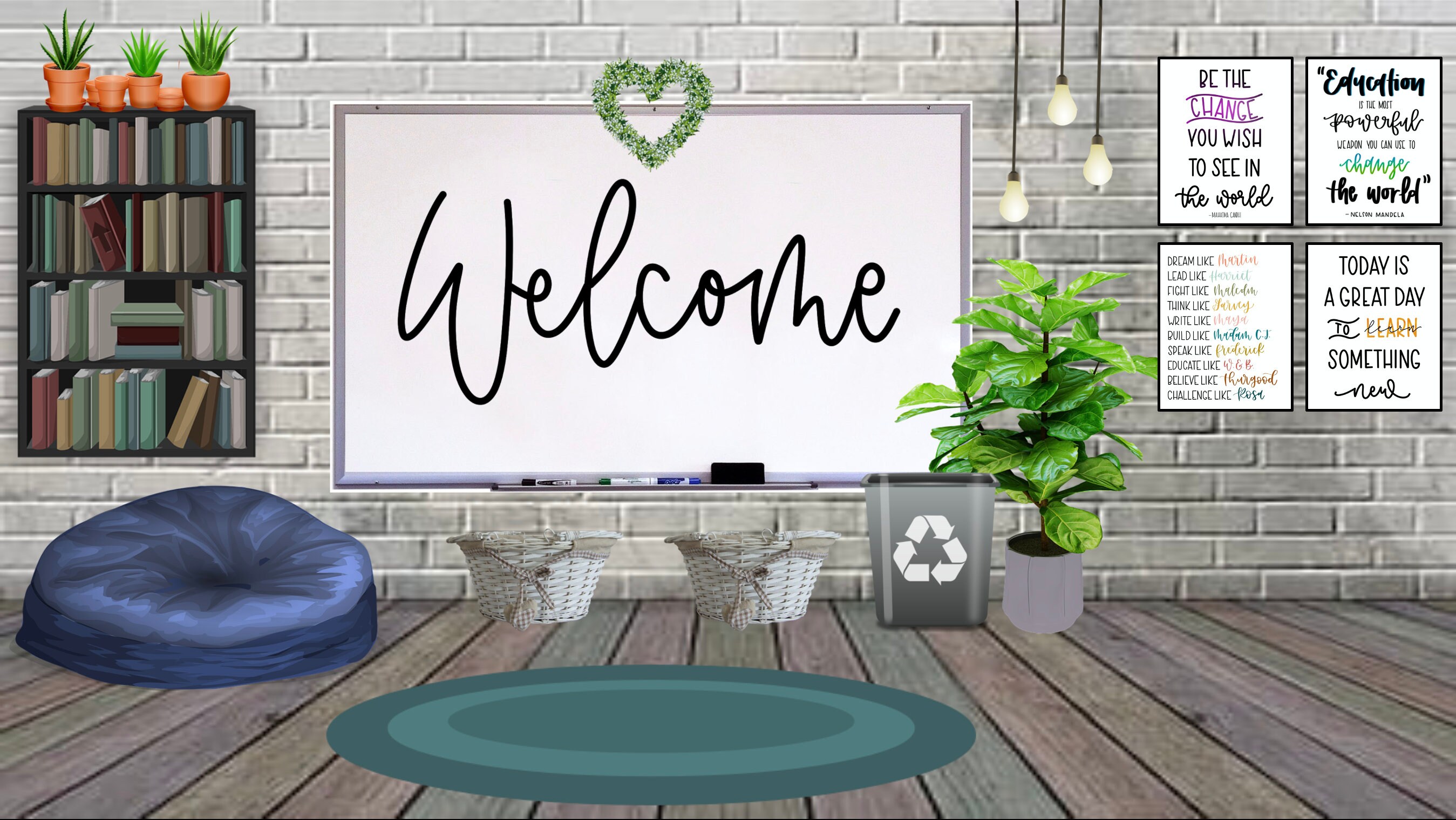 Set of 4 Classroom Posters Poster Bundle Set Digital | Etsy