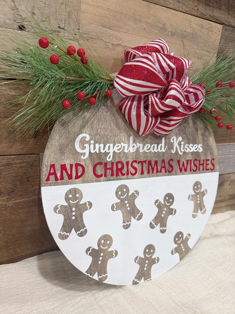 Christmas Door Sign, Winter Door Signs, Front Door Decor, Door Signs ...