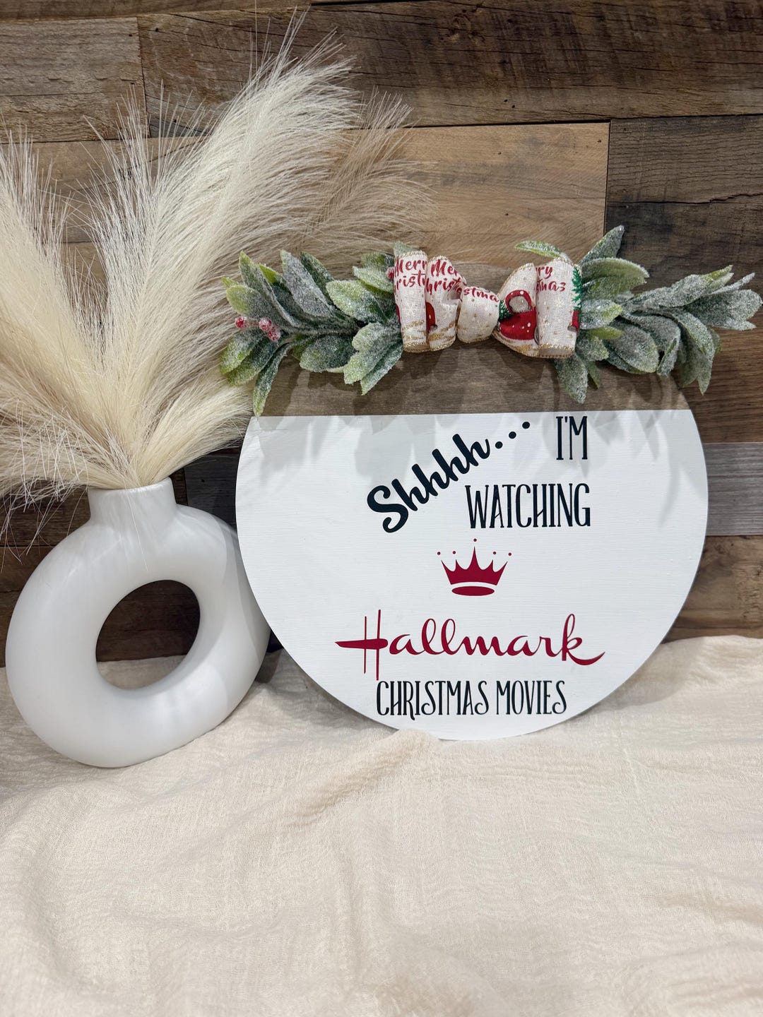 Christmas Door Sign, Door Hanger, Hallmark Movies, Door Decor ...