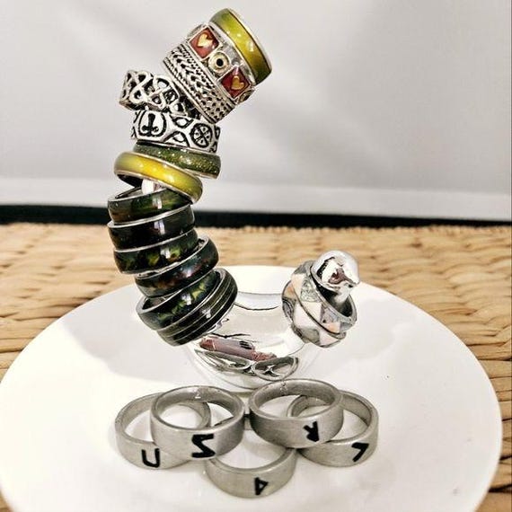 20 RINGS stainless new mixed reseller wholesale lot b… - Gem