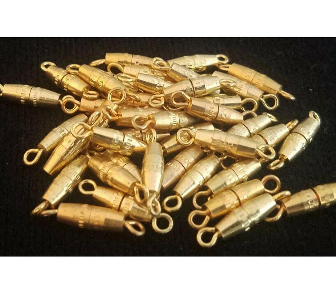 40 Screw BRASS BARREL CLASPS Screw 10 X 3 Mm - Etsy