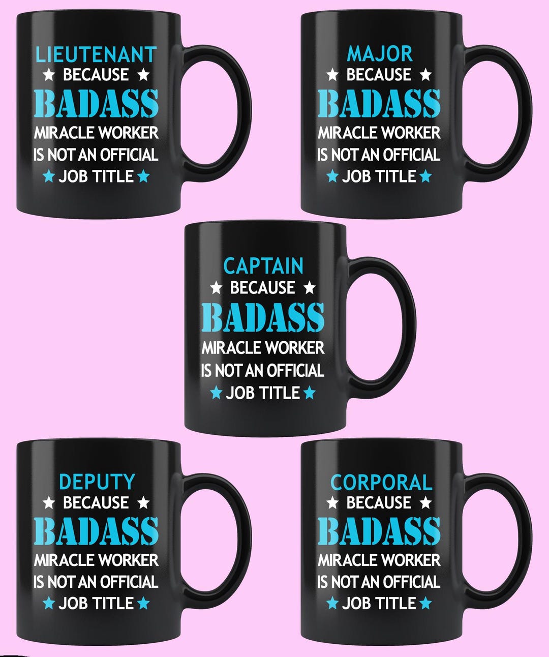 Corporal Birthday Funny Mug Gift Captain Cool Surprise Major Badass ...