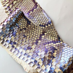 Pearlized Asia Aged Python Snake Skin Hide Leather Snakeskin - Etsy