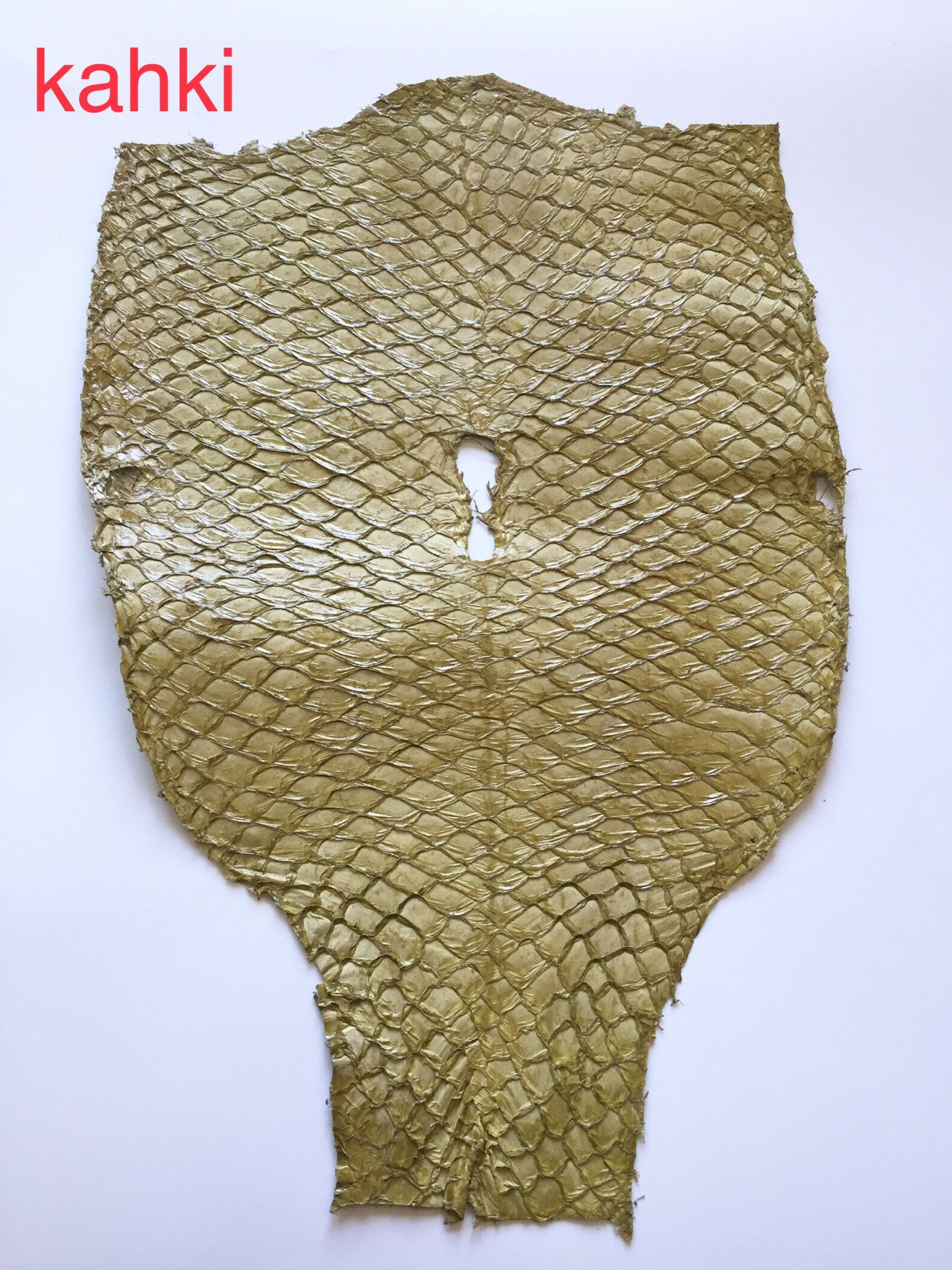 Asia Supple Grass Carp Fish Skin Leather Hide Glazed - Etsy