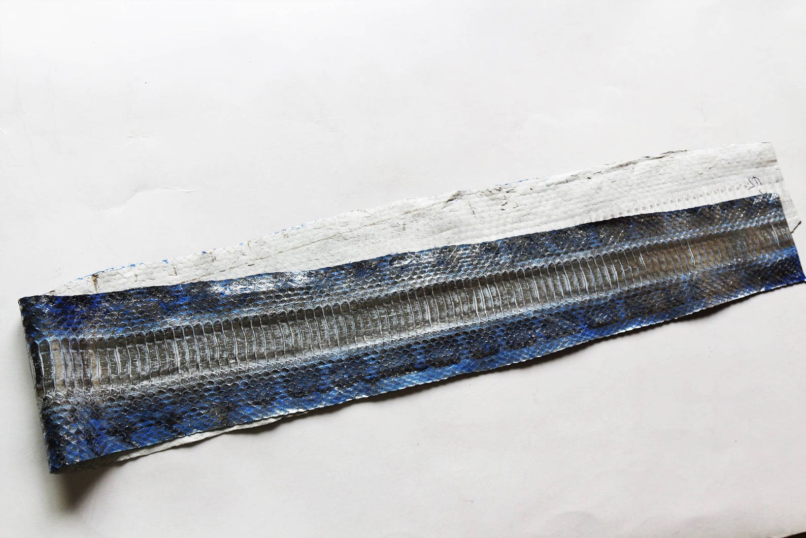 Genuine Snake Skin Hide Leather Snakeskin Back Cut Metallic - Etsy