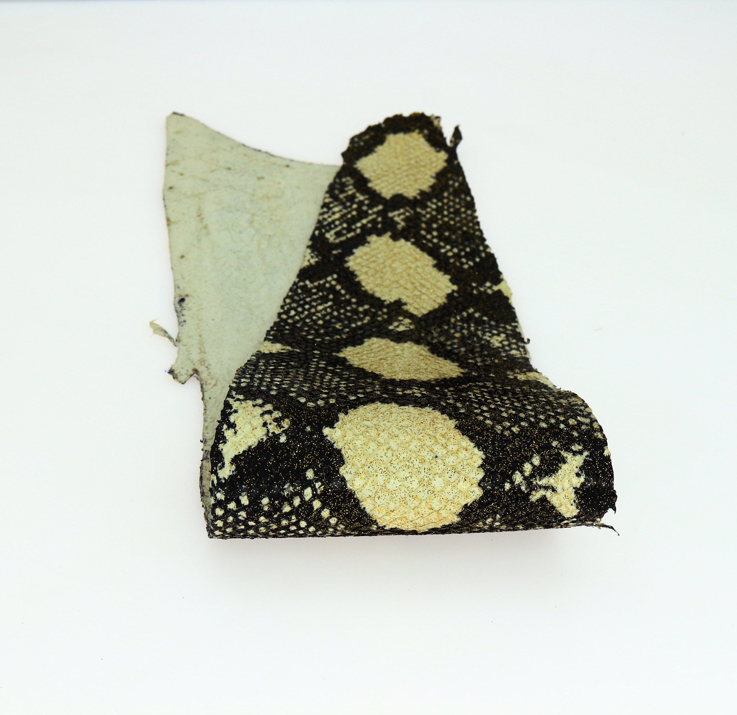 Glitter Salmon Fish Skin Python Print Leather Pelt Craft | Etsy