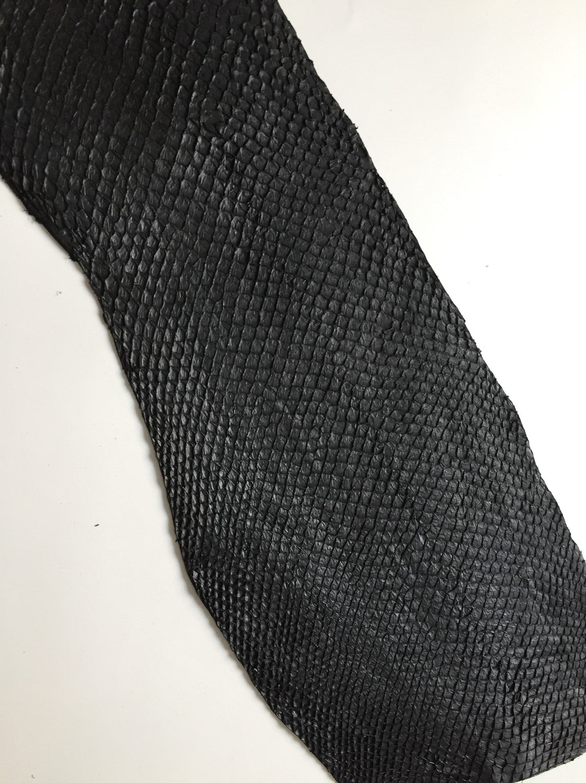 Salmon Fish Skin Leather Black | Etsy UK
