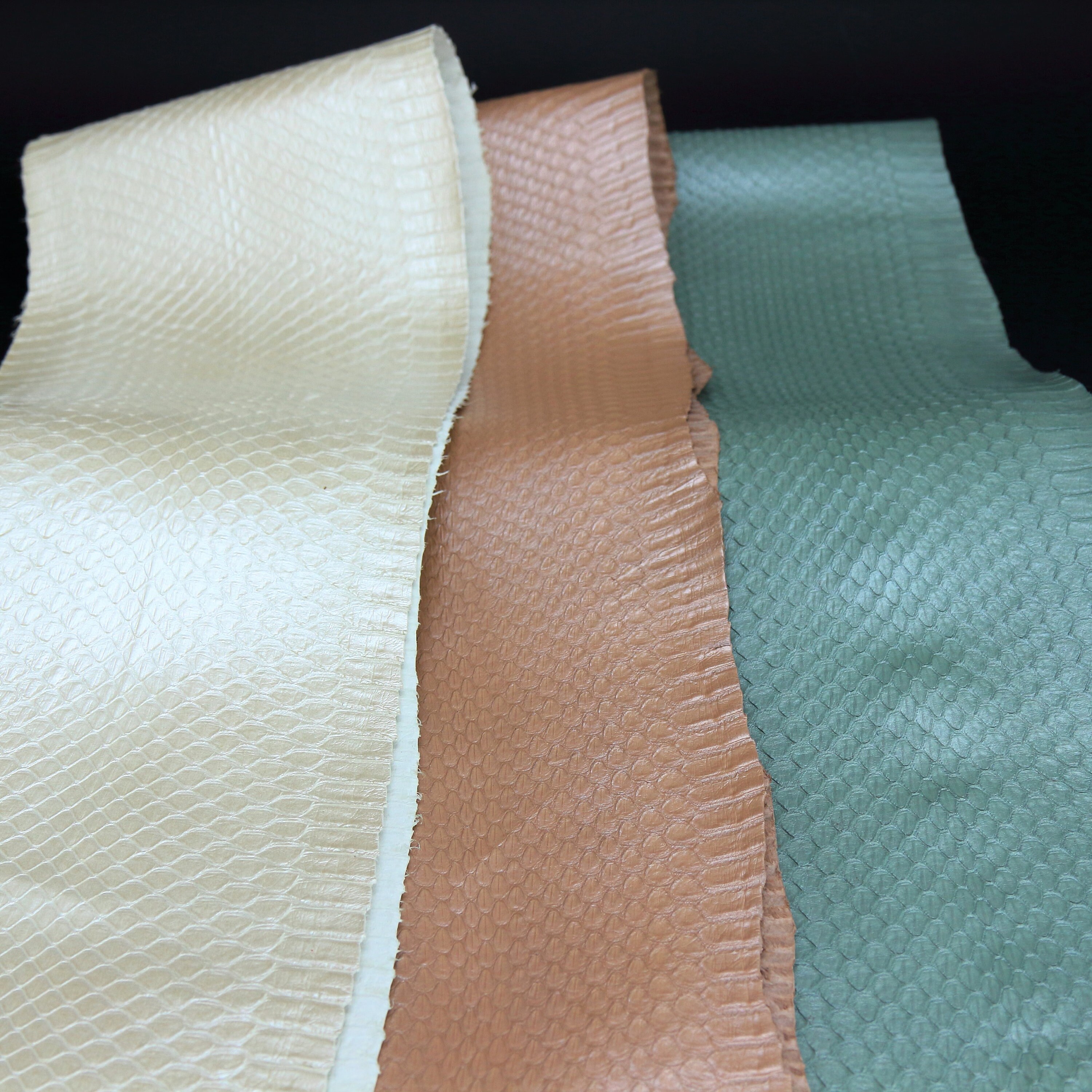 Pearlized Solid Color Cobra Snake Skin Hide Leather Snakeskin | Etsy