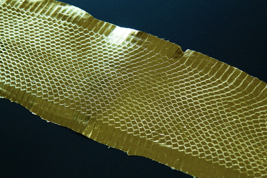 Light Golden Snake Skin SNAKESKIN Genuine Leather Craft Supply - Etsy