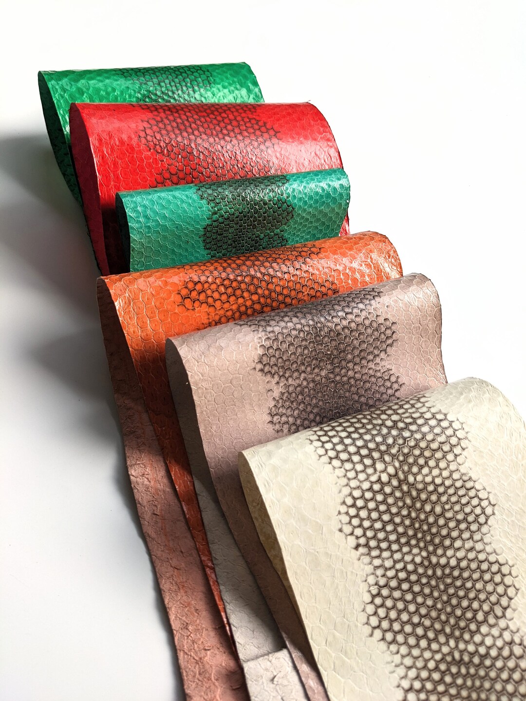 Glossy Hardwicke Sea Snake Hide Leather Snakeskin Snake Skin Craft ...