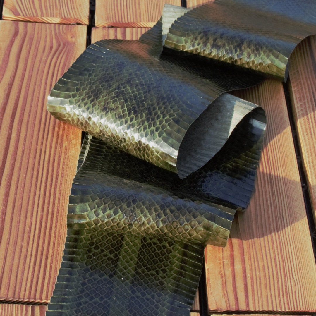 Elaphe Carinata Snake Skin Leather Snakeskin Craft Supply - Etsy