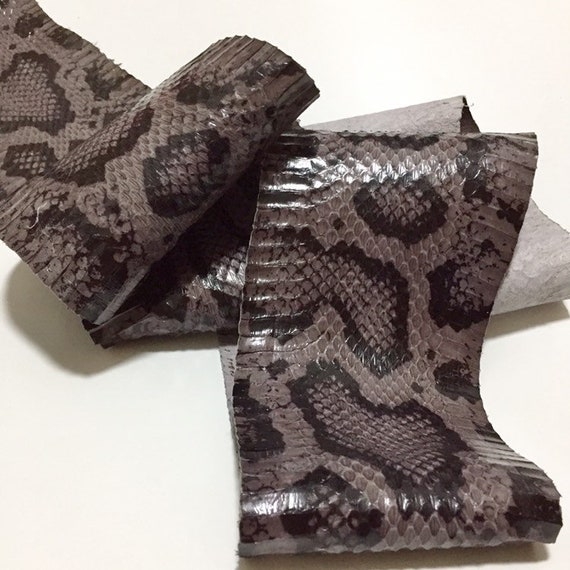 Burmese Python Printed-on Genuine Cobra Snake Leather - Etsy