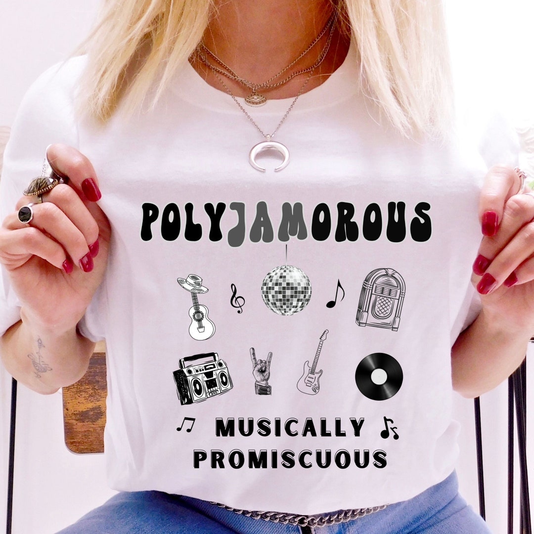 Humorous "polyjamorous" PNG Great Gift for Music Lovers of All Genres Great for Print ...